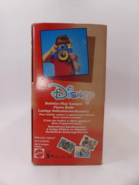 VINTAGE 1990 MATTEL Baby Disney Mickey Mouse Bubbles Play Camera Toy ...