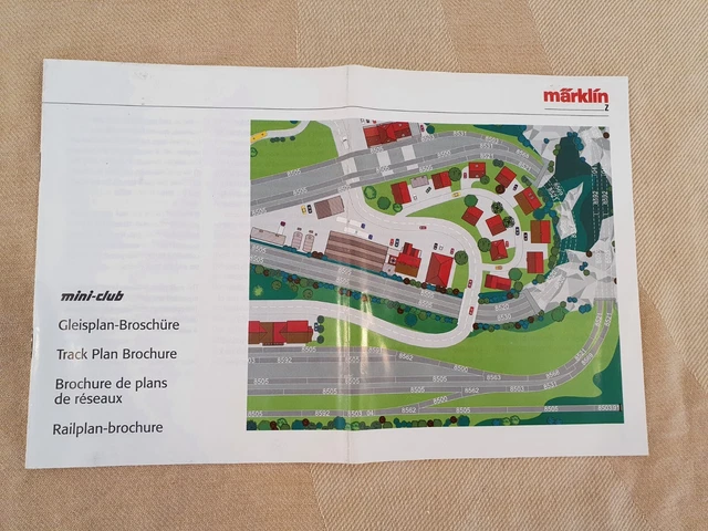 MÄRKLIN MINI-CLUB, SPUR Z, Gleisplan-Broschüre, 20 Seiten, von 04/1998 ...
