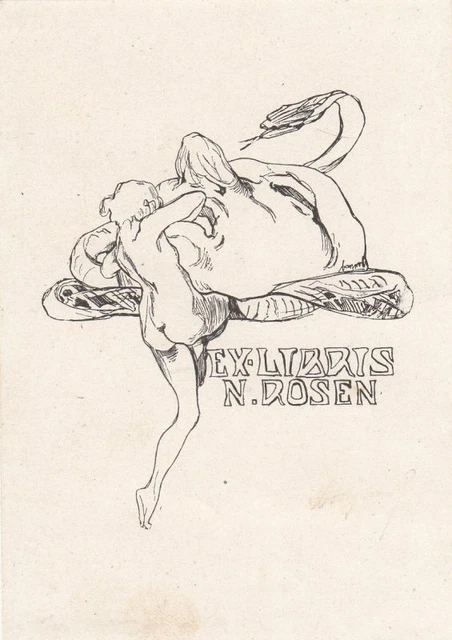 EXLIBRIS LIVRE PLAQUE Klischee Franz Von Bayros 1866-1924 Fille Masque Acte EUR 32,59 - PicClick FR