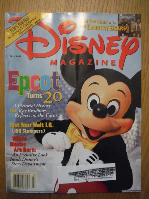 DISNEY NEWS/MAGAZINE FALL 2002 EPCOT ANNIVERSARY £9.56 - PicClick UK