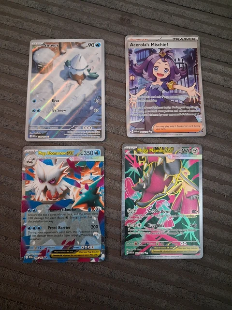 POKÉMON TCG MEGA Evolution 4 Card Bundle 140 165 36 162 2025 Rares Ex £ ...
