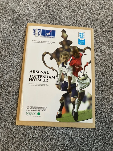 TOTTENHAM V ARSENAL 1993 FA Cup Semi- Final Programme. £3.32 - PicClick UK