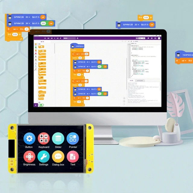 2.8& DISPLAY SCREEN ESP32 WiFi&Bluetooth Module Development Board For ...