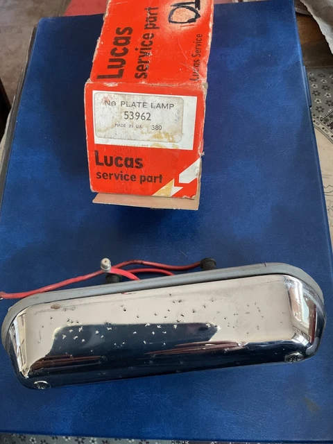 LUCAS NO PLATE LAMP 53962 £28.95 - PicClick UK