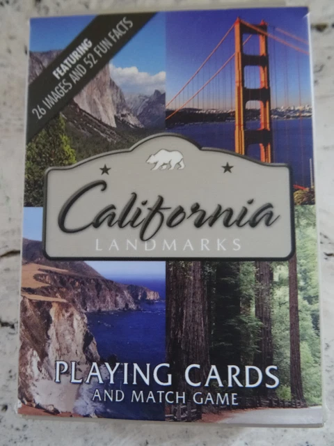PLAYING CARDS AND Match Game- California Landmarks EUR 1,00 - PicClick DE