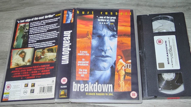 BREAKDOWN VHS VIDEO Ex Rental Big Box Cert CBS/FOX Crime Action Thriller £5.99 - PicClick UK
