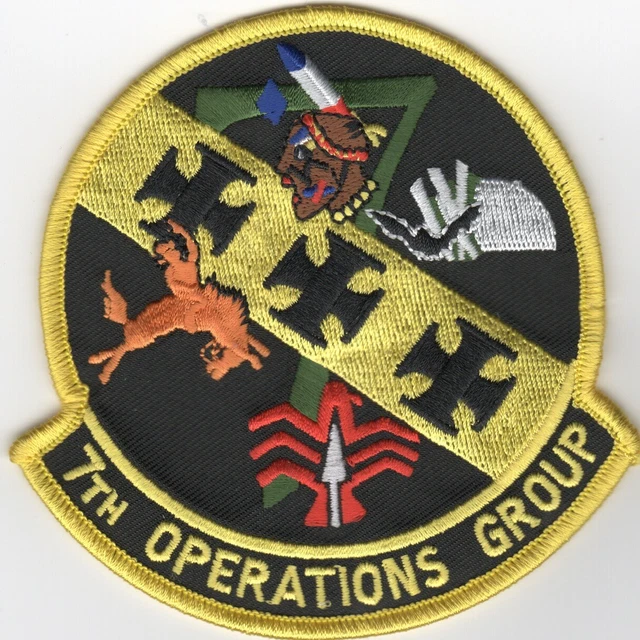 4.25& USAF AIR Force 7Th Operations Group Bomb Wing Embroidered Jacket ...