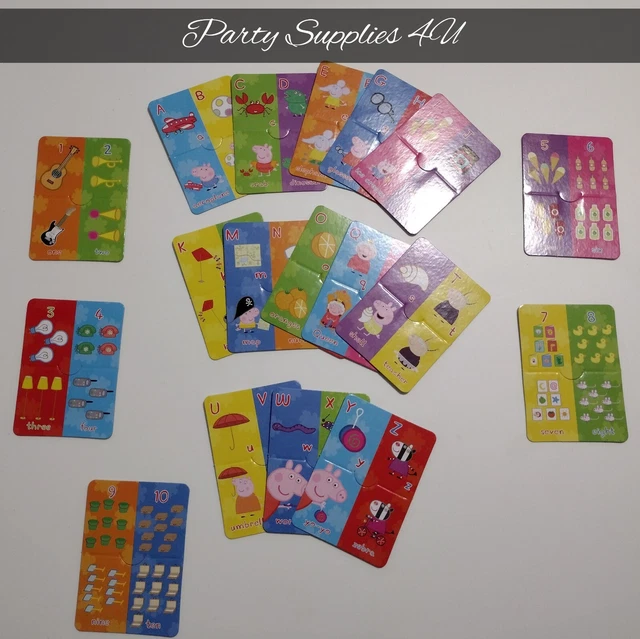 PEPPA PIG FLASH Cards, Numbers/Letters Gift/Children/Alphabet/Education ...