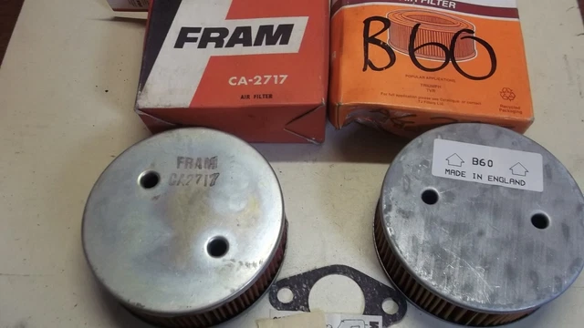 TRIUMPH SPITFIRE MK2 Mk3 Mk4 New Air Filter X 2 £14.99 - PicClick UK
