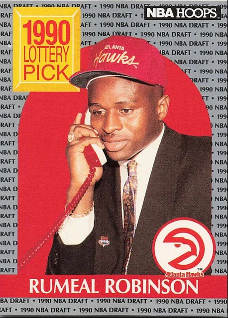 1990-91 HOOPS RUMEAL Robinson recrue Atlanta Hawks #399 EUR 1,10 ...