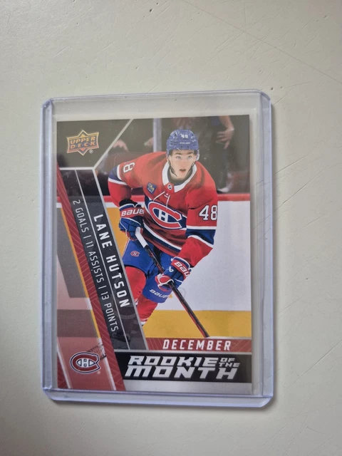 2024-25 UPPER DECK Game Dated Moments Lane Hutson Rookie Of The Month # ...