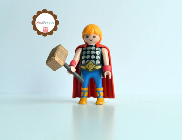 PLAYMOBIL - CUSTOM Thor (dioses, superhéroes, cómic, medieval, vikingos ...