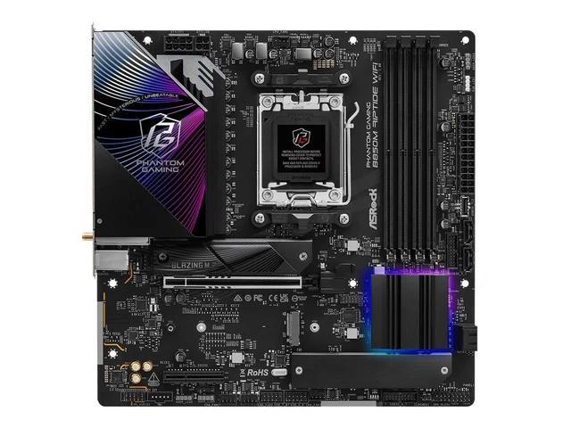 ASROCK PHANTOM GAMING B850M RIPTIDE WIFI Motherboard micro ATX 90-MXBS3 ...