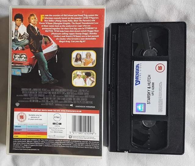 GRANDE BOÎTE STARSKY AND HUTCH (VHS) - Owen Wilson + Ben Stiller ...