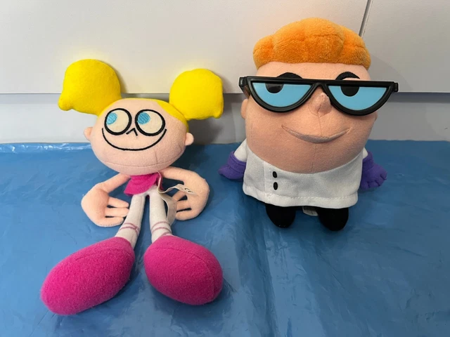 DEXTERS LABORATORY DEXTER Dee Dee Soft Toy Plush Trendmasters Cartoon ...