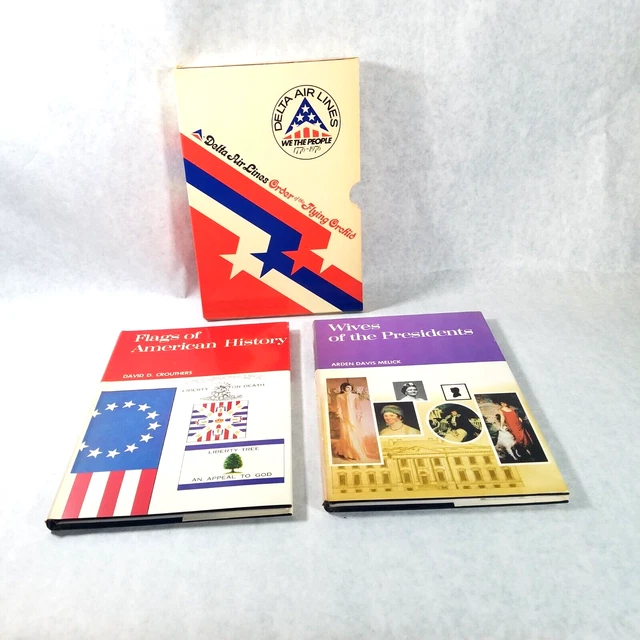 DELTA AIRLINES ORDER of the Flying Orchid 1976 Bicentennial Book Set w ...