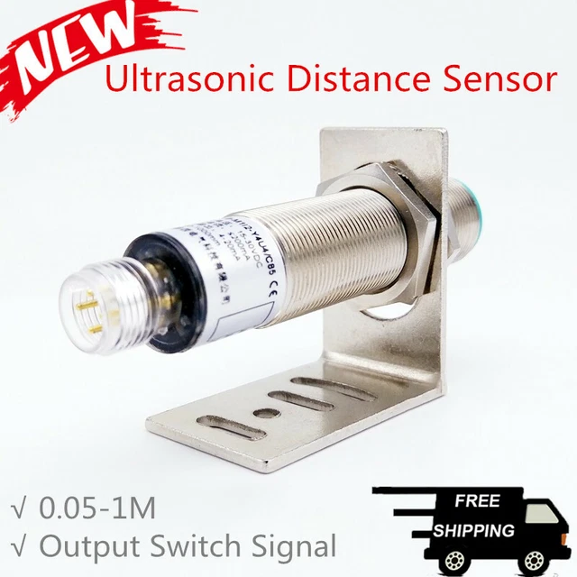 ULTRASONIC DISTANCE SENSOR Proximity Sensor Output Switch Signal 0.05 ...