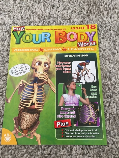 HOW YOUR BODY Works Biology Billie Billy Bones Issue 18 Breathing ...
