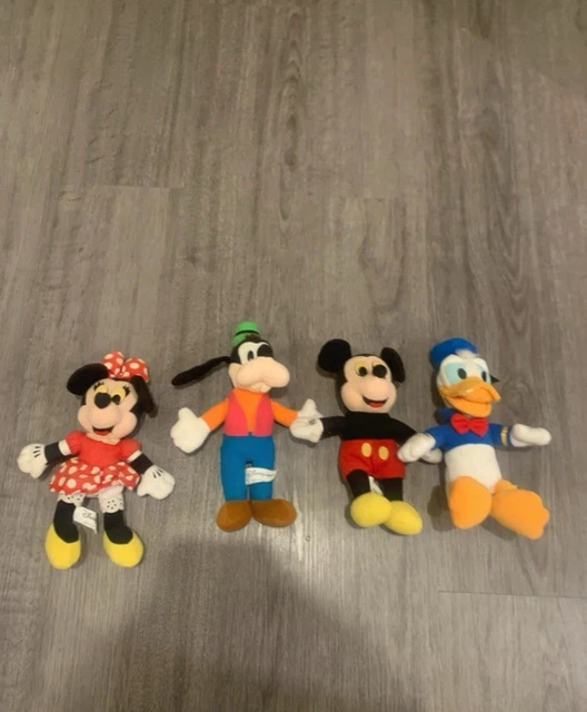 VINTAGE DISNEYLAND PARIS Mickey,Minnie,goofy And Donald Duck Soft Toy 4 ...
