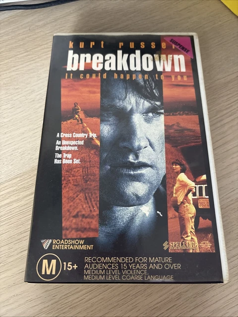 BREAKDOWN [VHS] ROADSHOW Big Box Ex-Rental Video Tape Kurt Russell 1997 ...