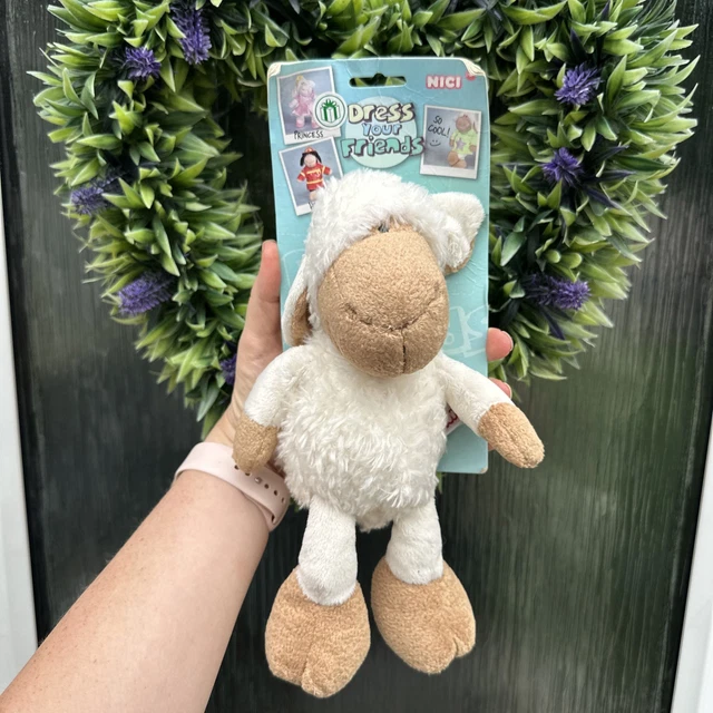 NICI LAMB SHEEP Small Soft Toy, White Cream Bnwt 10” tall £17.14 ...
