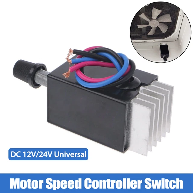 UNIVERSAL DC 12V 24V Electronic Stepless Speed Control Motor Speed ...