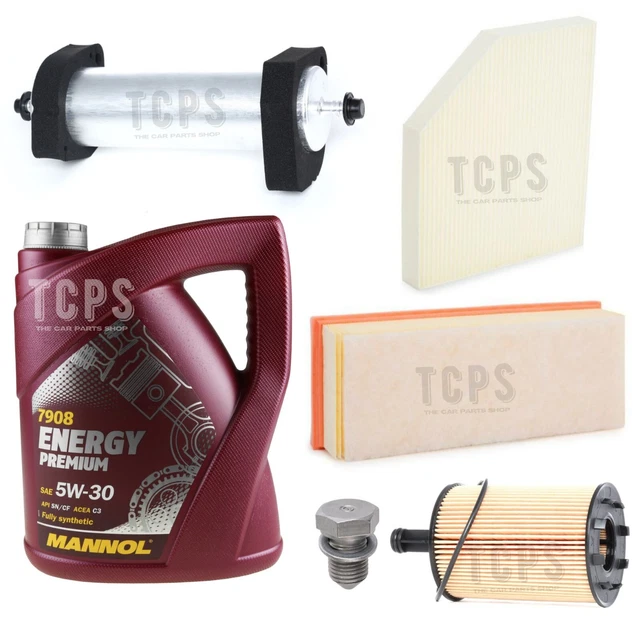 FOR AUDI A5 2.0 Tdi Mk1 Full Service Kit 5L Mannol 5W30 With All New ...