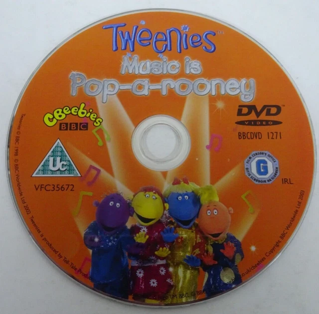 TWEENIES MUSIC IS Pop-A-Rooney - Dvd - No Case - Disc Only £1.60 ...
