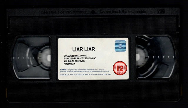 LIAR LIAR JIM Carrey Maura Tierney Amanda Donohoe Big Box VHS £6.49 ...
