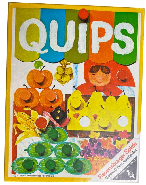 QUIPS RAVENSBURGER SPIELE 1972 6015502 70er Kinder Farb Würfelspiel ...