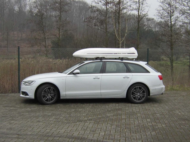 EXKLUSIVE STABILE PREMIUM GFK Dachbox Moby Dick XL WEISS 200 km/h von ...