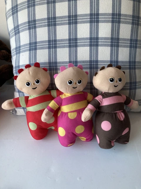 SET OF 3 Cbeebies In The Night Garden plush soft toys Tombliboos ...