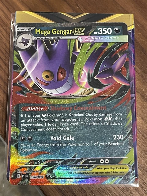 POKEMON TCG MEGA Gengar Ex Promo 056/094 Phantasmal Flames Near Mint £7 ...