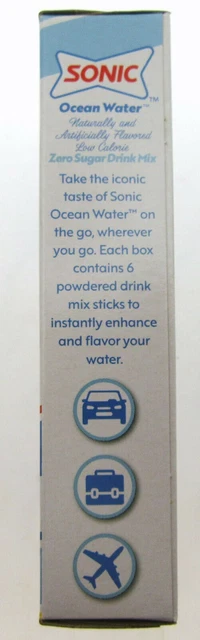 SONIC OCEAN WATER ~ Packets ~ Zero Sugar Free ~ Drink Mix ~ Lot of 3 £ ...