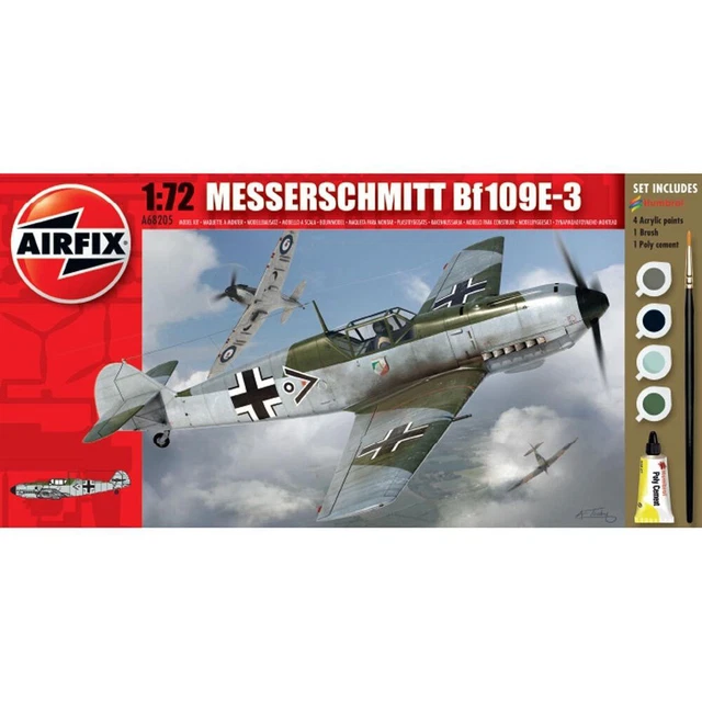 AIRFIX MESSERSCHMITT BF109E-3 Kit 1:72 A68205 £19.49 - PicClick UK