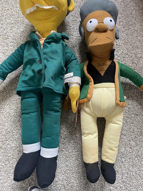 THE SIMPSONS APU & Mr Burns Tv Character Plush Soft Toy Matt Groening ...