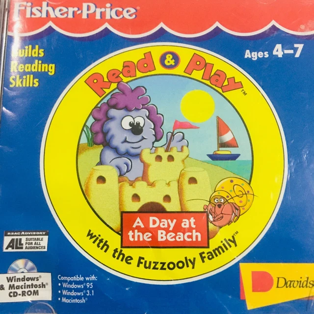 FISHER PRICE READ & Play A Day At The Beach PC CD-Rom Windows Mac Home ...