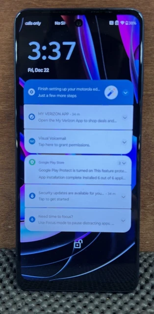 MOTOROLA EDGE 5G UW 2021 XT2141-1 Blue 256GB (Verizon) a-2 EUR 103,69 ...