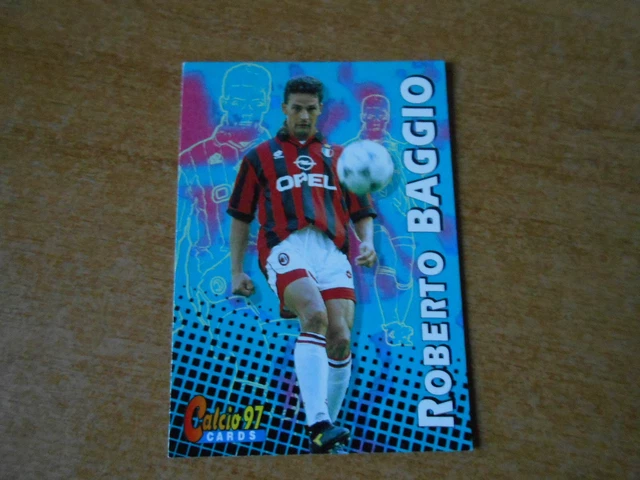 FIGURINA CALCIO CARDS PANINI 1997-MILAN-ROBERTO BAGGIO EUR 9,99 - PicClick IT