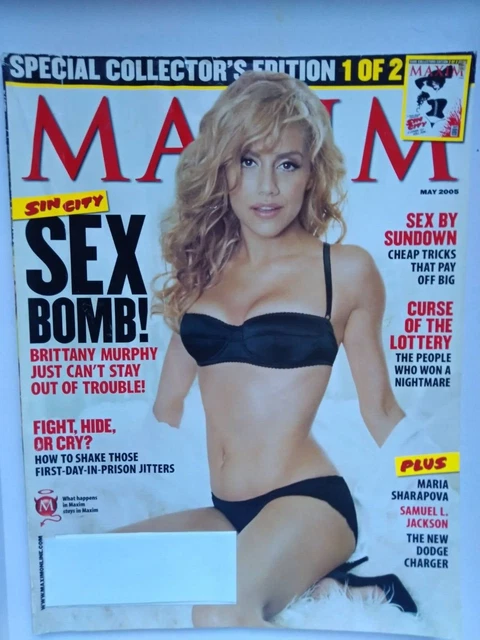 MAXIM MAGAZINE BRITTANY MURPHY May 2005 MOON BLOODGOOD Maria Sharapova ISSUE 89 $10.69 - PicClick CA