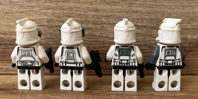 LEGO STAR WARS Clone Trooper Bundle – 4 verschiedene Figuren + 4 ...