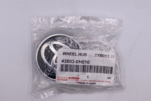 NEW GENUINE 42603-0H010 1X Toyota Aygo X 2022- Wheel Centre Cap £9.00 ...