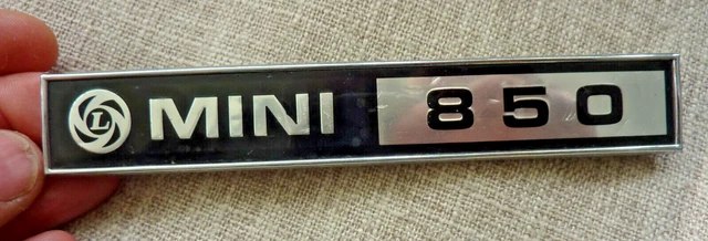 GENUINE MINI 850 Badge - Shed Find - Vintage British Leyland Mini 850 Badge £14.99 - PicClick UK