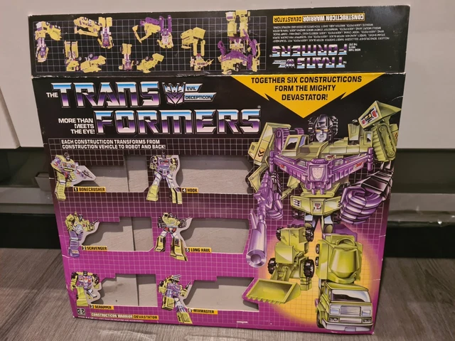 TRANSFORMERS DEVASTATOR DECEPTICON Combiner G1 Series (Box Only) £9.99 ...