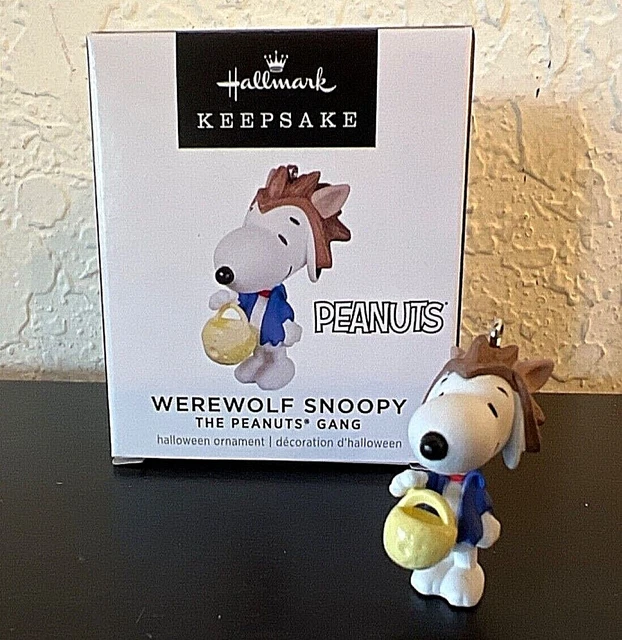 NEW 2022 HALLMARK Miniature The Peanuts Gang Werewolf Snoopy Ornament ...