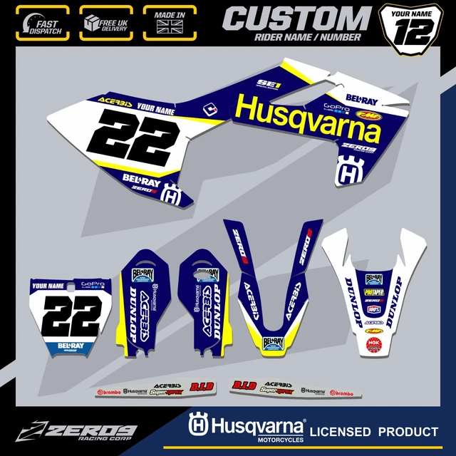 HUSQVARNA 85 MOTOCROSS Graphics Custom Mx Grafik Kit Tc 85 Se1 Blau EUR ...