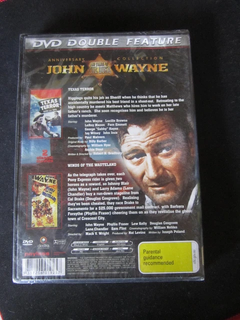 DVD DOUBLE Feature John Wayne Anniversary Edition New Sealed Great ...