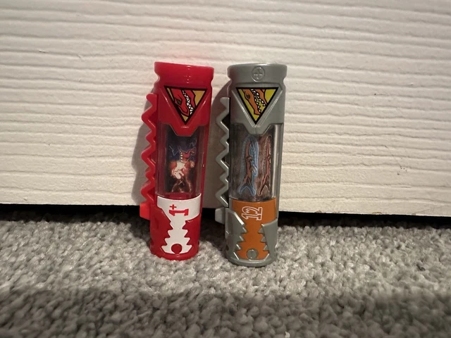 POWER RANGERS DINO Charge Energem T Rex Red #1+ & Deinosuchus #12 EUR ...