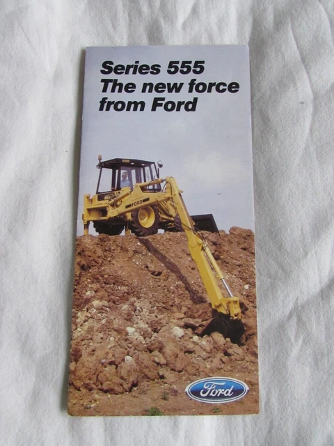 @FORD SERIES 555 Backhoe Loader Tractor Brochure@ £2.54 - PicClick UK