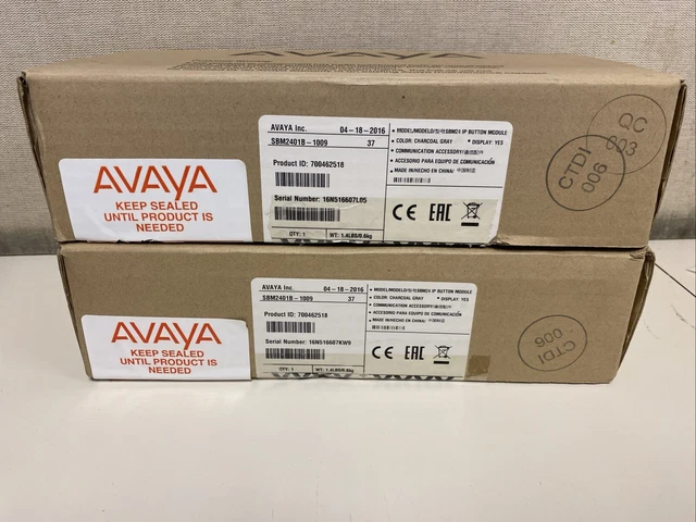 LOT OF 2 - Avaya SBM24 Expansion Button Module 700462518 SBM24018-1009 ...